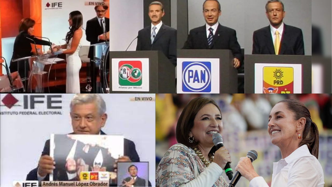 Debate presidencial: Así se han desarrollado en México